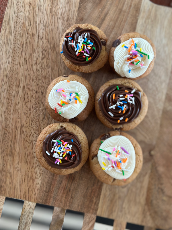 Birthday cookie cups